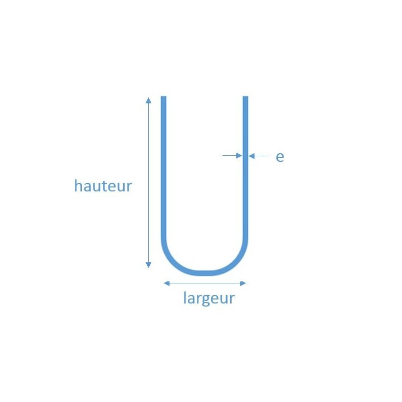 U profilé acier à froid 30x11x30 mm U métallique UPAF Comment Fer