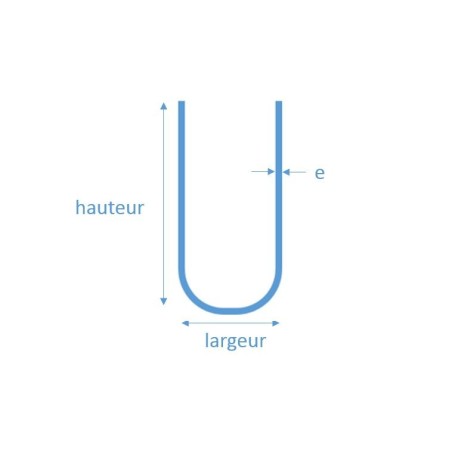 U profilé acier à froid 30x11x30 mm U métallique UPAF Comment Fer