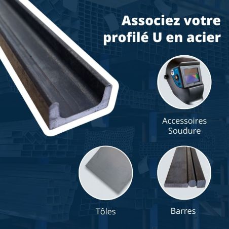 Fer u acier 70x40 Cornière U acier profilé - Comment Fer