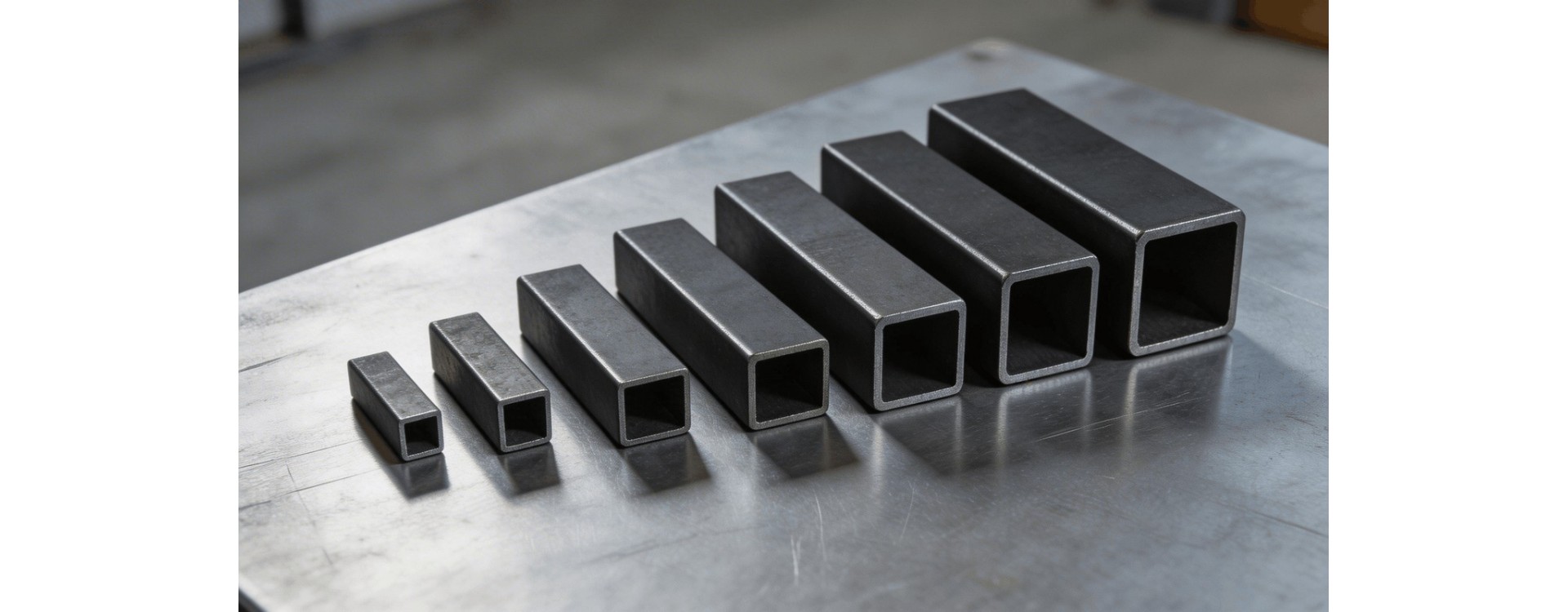 Tube rectangulaire acier : dimensions standards + sur-mesure | Commentfer